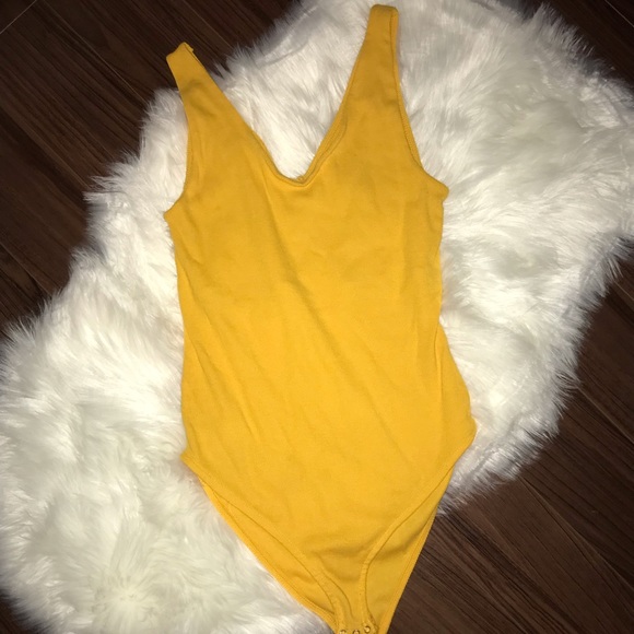 Tops | Yellow Leotard | Poshmark